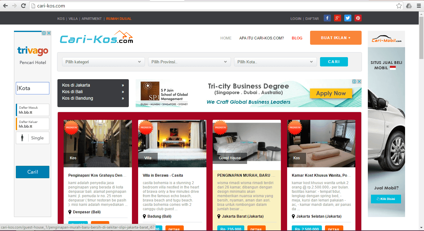 CARA CARI KOS UNTUK TEMPAT TINGGAL MAHASISWA DAN KARYAWAN-ACUAN BERSAMA ...