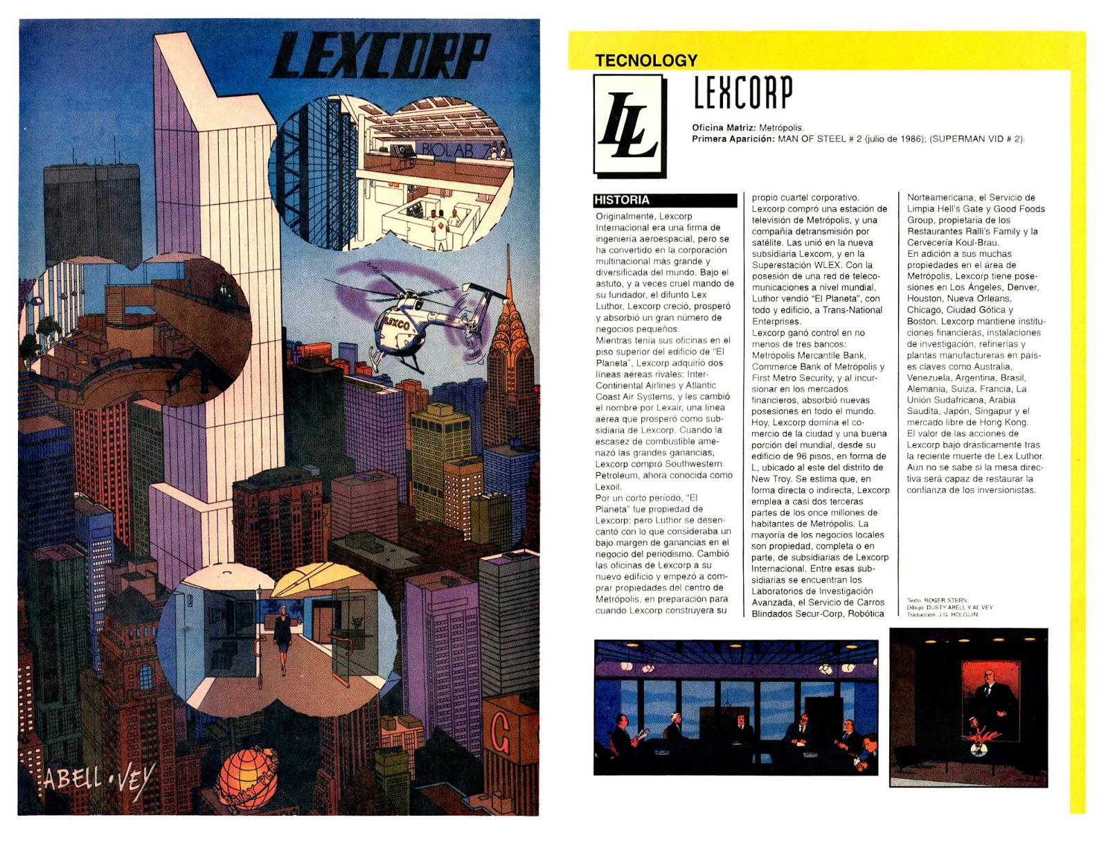 Fichas de Superheroes Marvel y DC: Lex Luthor