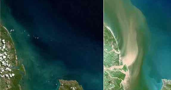 Earths Destruction : Runoff pollution from Cyclone Debbie flooding ...