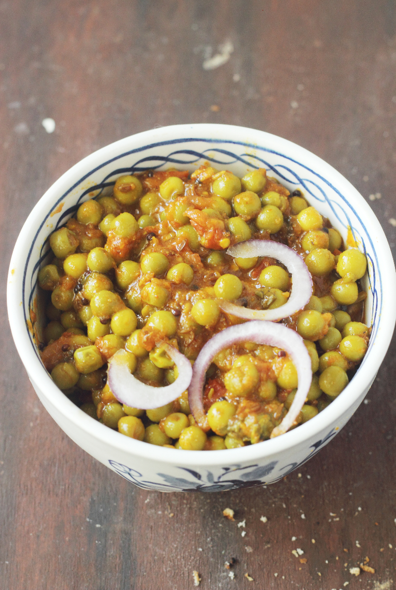 Merry Tummy: Mutter Masala: Peas Dry Curry: Sukha Matar
