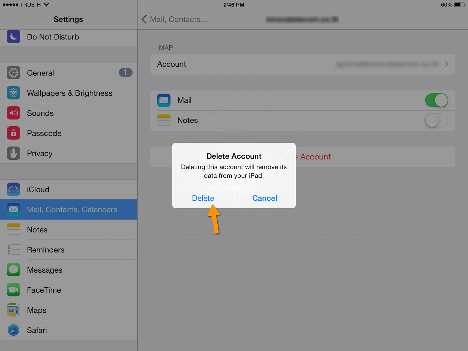 Technology Land Co., Ltd.: วิธีการลบบัญชีอีเมล์ออกจาก iPhone, iPad (iOS)