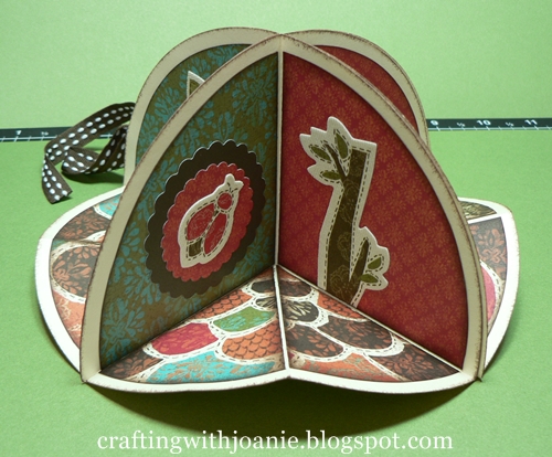 Crafting with Joanie: Circle Pop Up Card using Stella Paper