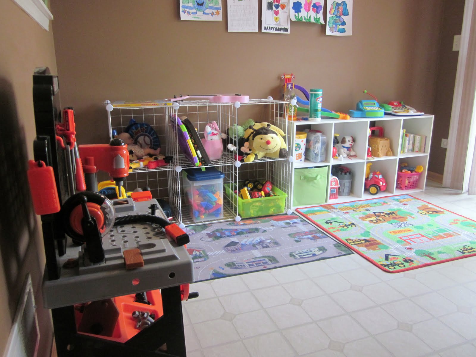 Embellishing Life: Breakfast nook turned Toy nook
