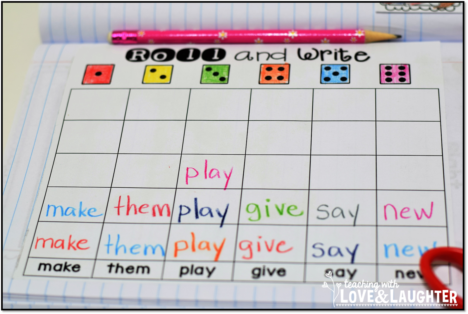 Teaching With Love and Laughter: Kindergarten Sight Words Interactive ...