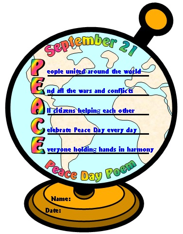 2nd YEAR ESO: PEACE DAY // ACROSTIC POEM