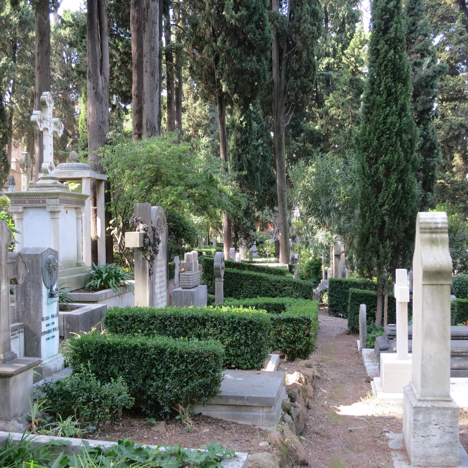 Literary Grace Notes: The Protestant Cemetery in Rome - Where Poets Lie ...