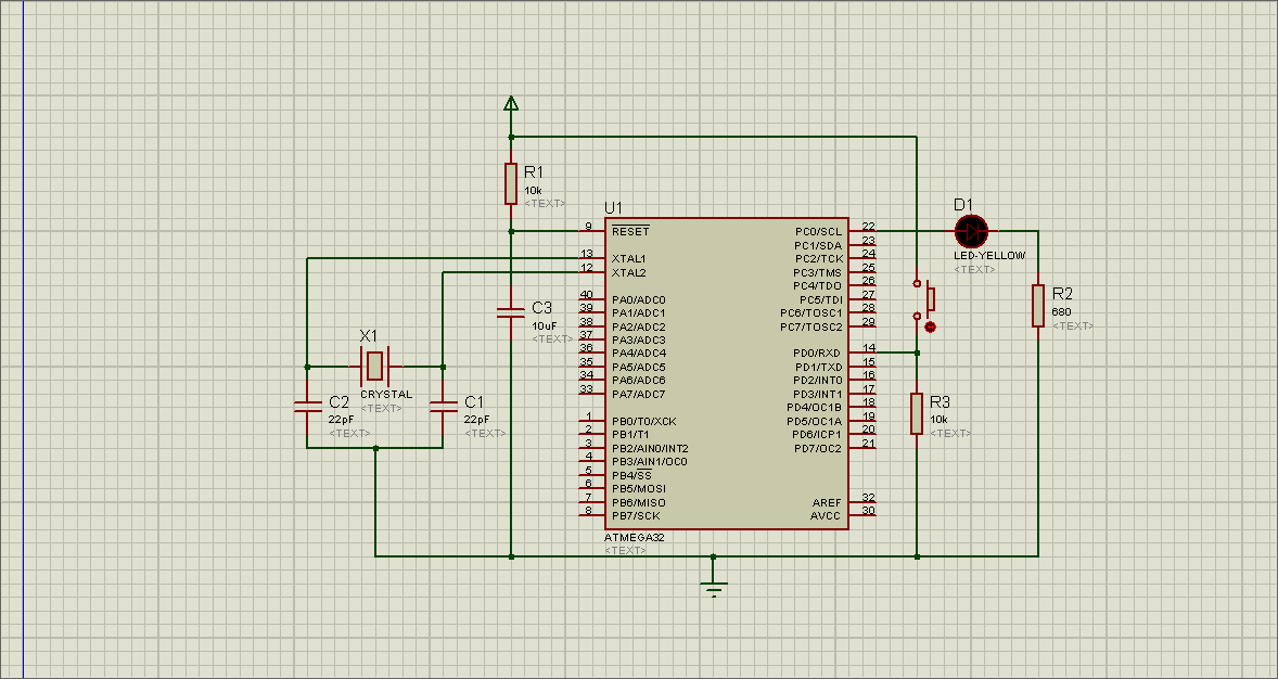 How To Use Push Button Avr Microcontroller Program Mechatronics Lab Internet Of Things