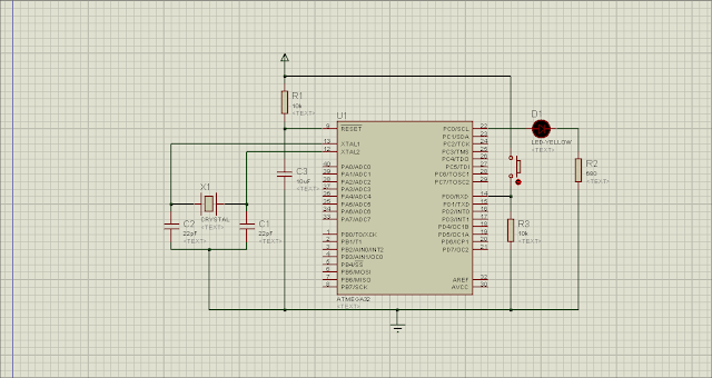 How to use push button | AVR microcontroller program - Mechatronics LAB- Internet Of Things