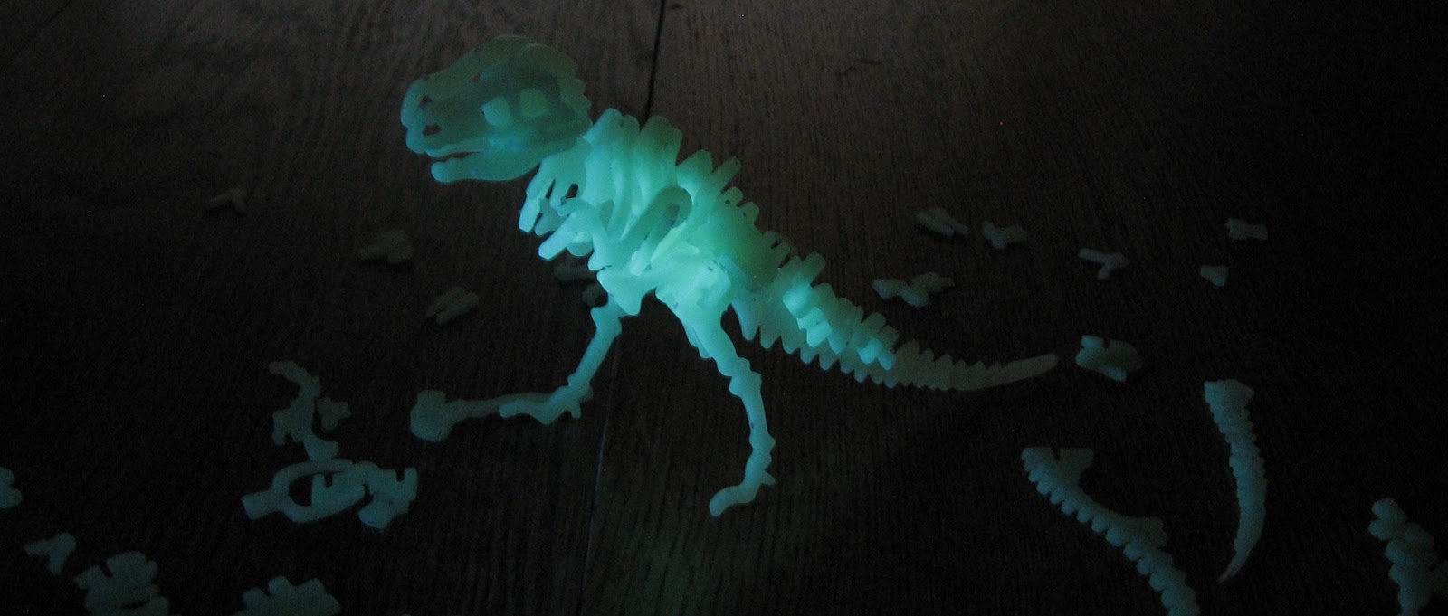 Almost Unschoolers: Glow-In-The-Dark Dinosaur Fossil Hunt