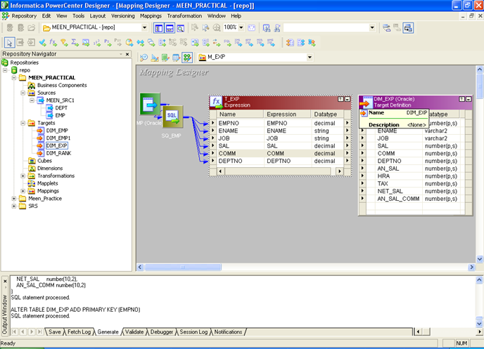Expression Transformation In Informatica