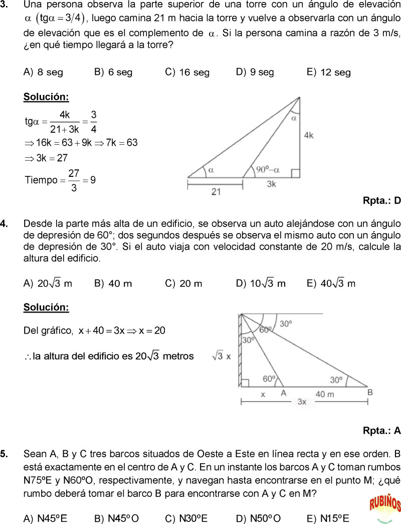 RESOLUCION DE TRIANGULOS OBLICUANGULOS EJERCICIOS RESUELTOS PDF