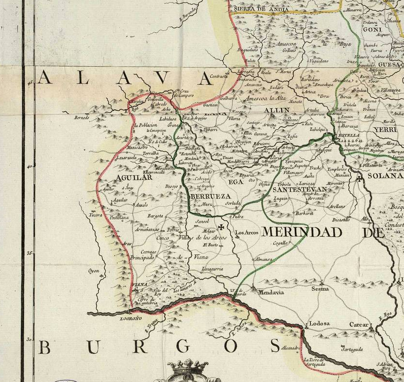 Viana Digital Archive: Mapa del Reino de Navarra (1772)
