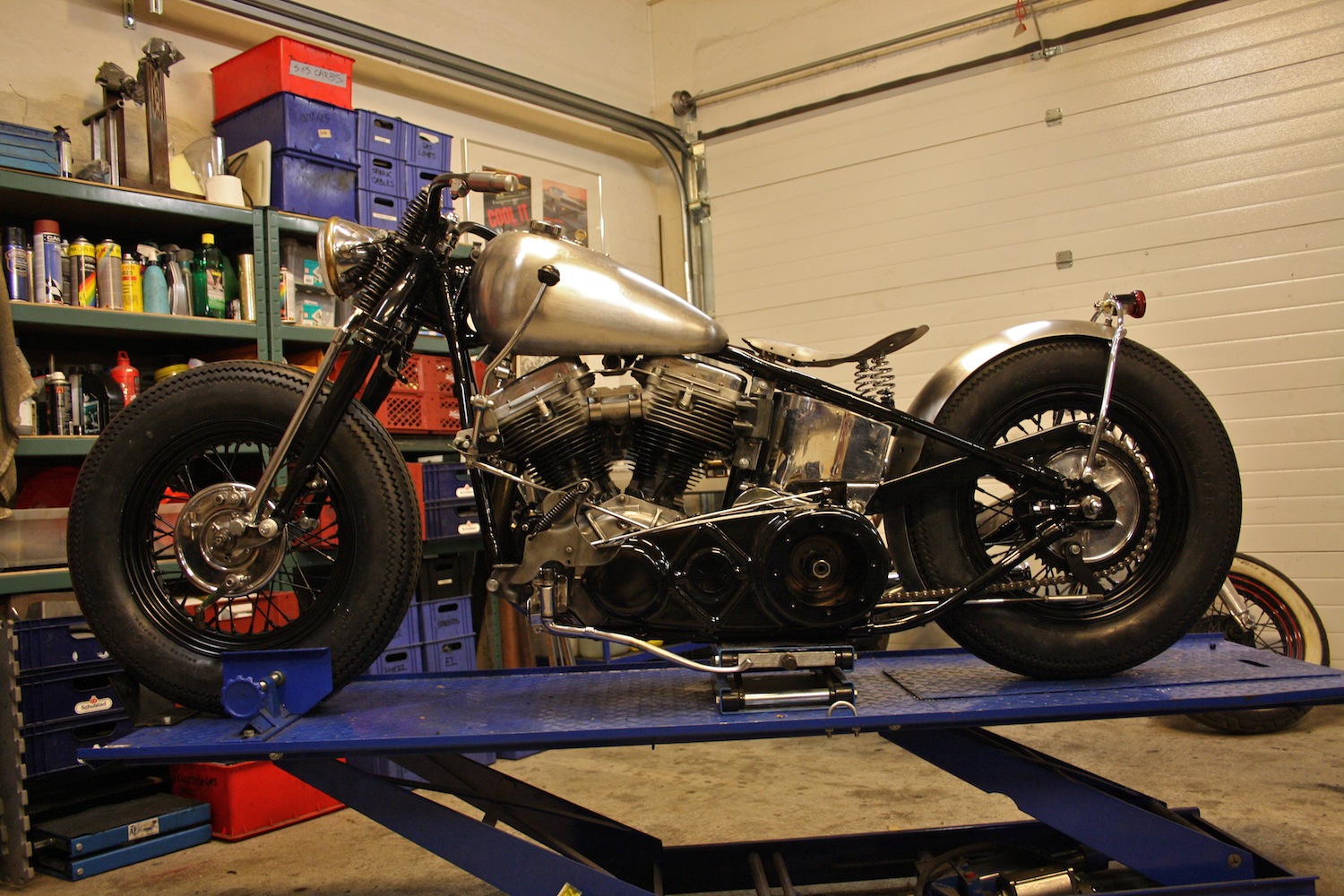 JAMESVILLE MOTORCYCLES: 48 PANHEAD BOBBER HEADING OUT TO THE SHOWS...