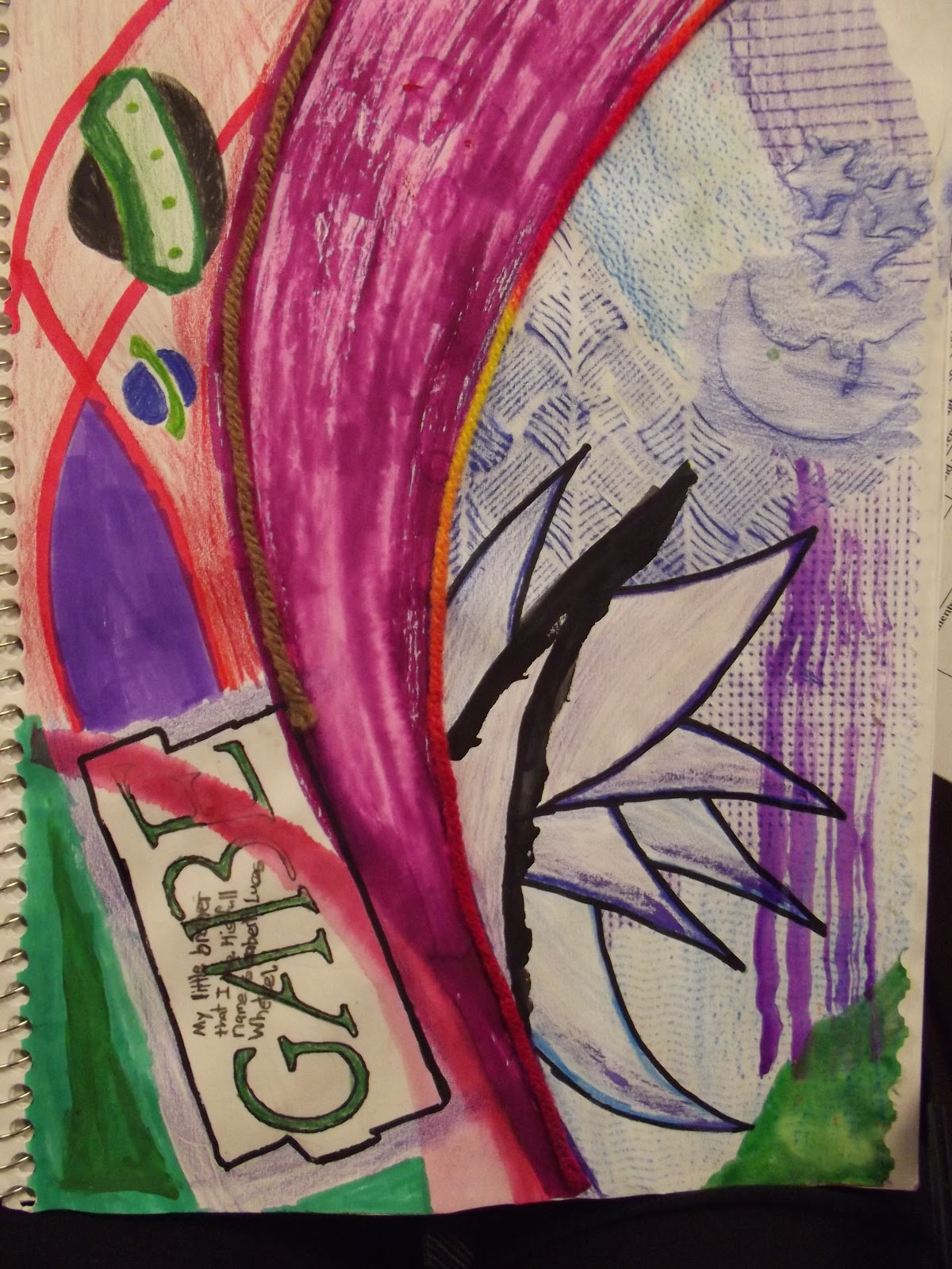 J. Frank Hillyard Middle School Art Room: STUDENT JOURNAL PAGES