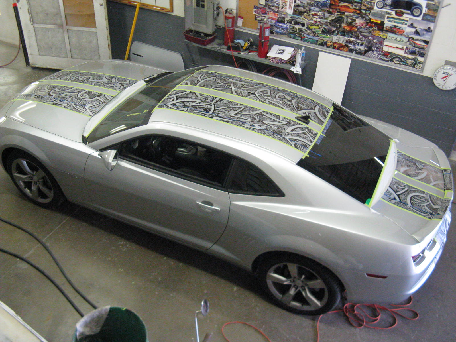 Pinstripe Chris: Sharpie Camaro part 5