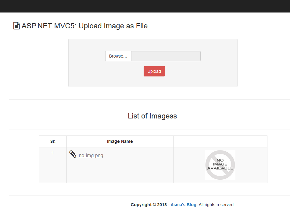 ASP.NET MVC5: Upload Image/File as File - Asma's Blog