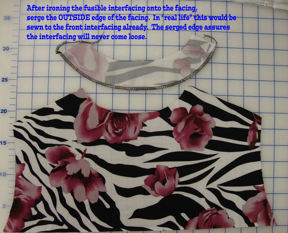 Joyful Expressions: TUTORIAL: NECKLINE FINISH FOR KNIT V-NECK