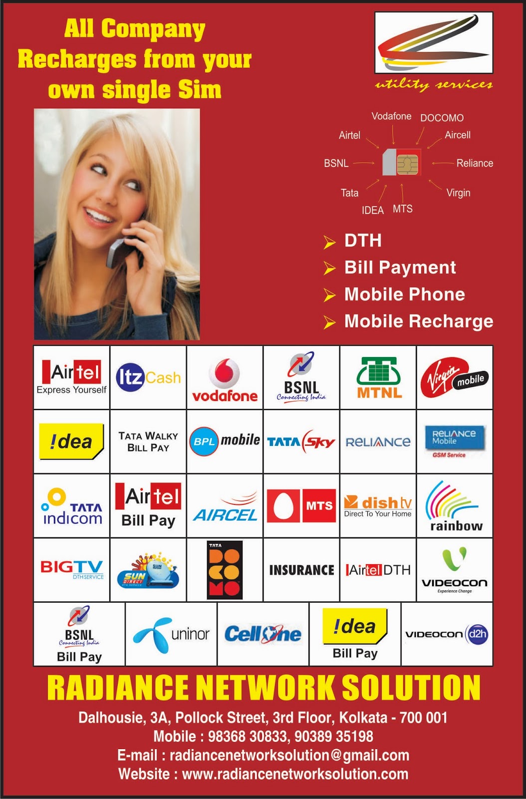 SINGLE SIM ALL RECHARGE SYSTEM IN INDIA __WE ARE THE LARGEST COMPANY IN ...