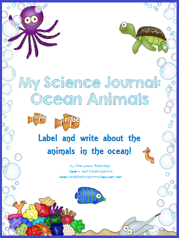Colors and Kindergarten: My Science Journal: Ocean