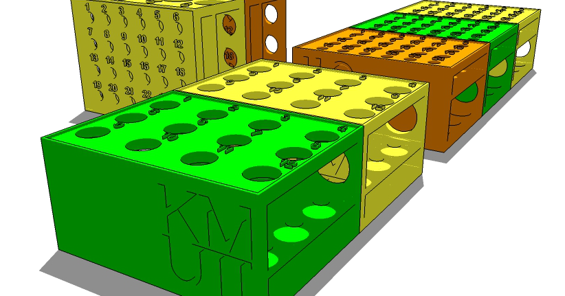 Helios Works: DIYbio Projects: Lab Tube Blocks