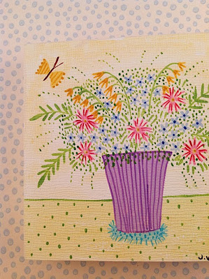 Nantucket Mermaid: Little Flower Paintings