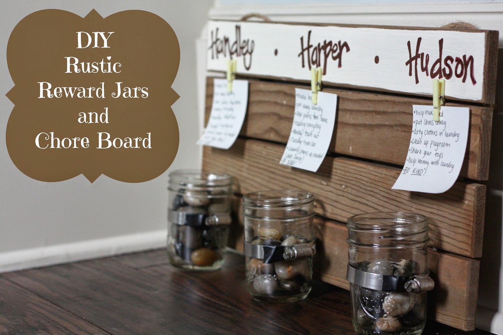 Magnolia Mamas : DIY Reward Jars and Chore Board {Tutorial}