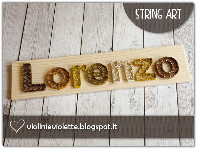 Violini e Violette: Lorenzo string art