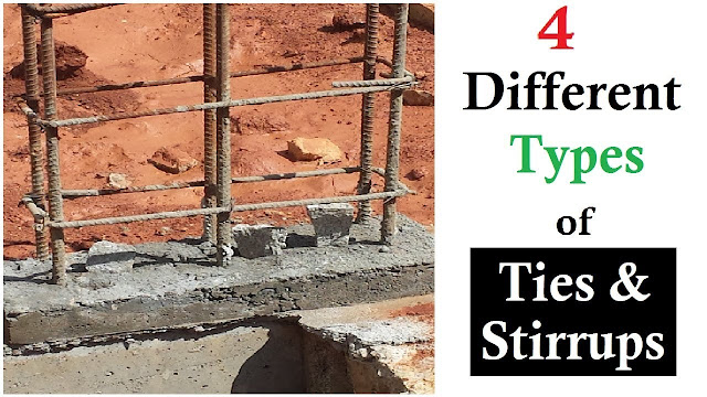 4 Different Ties use in columns and beams