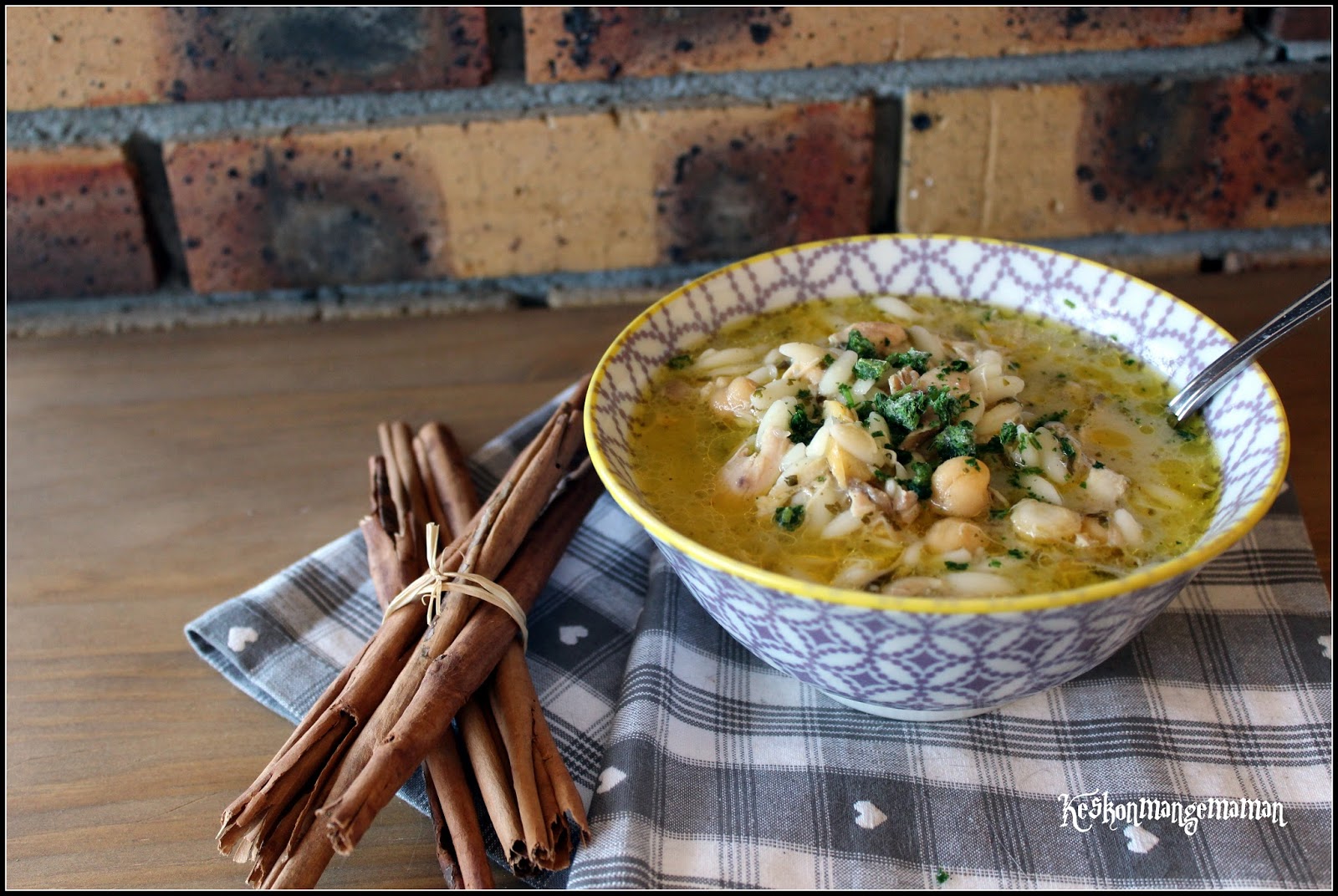 Keskonmangemaman?: Chorba beida de Samar , soupe algéroise blanche