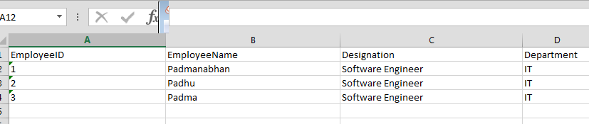 To Learn PRPC: Create Excel Sheet - PRPC OOTB