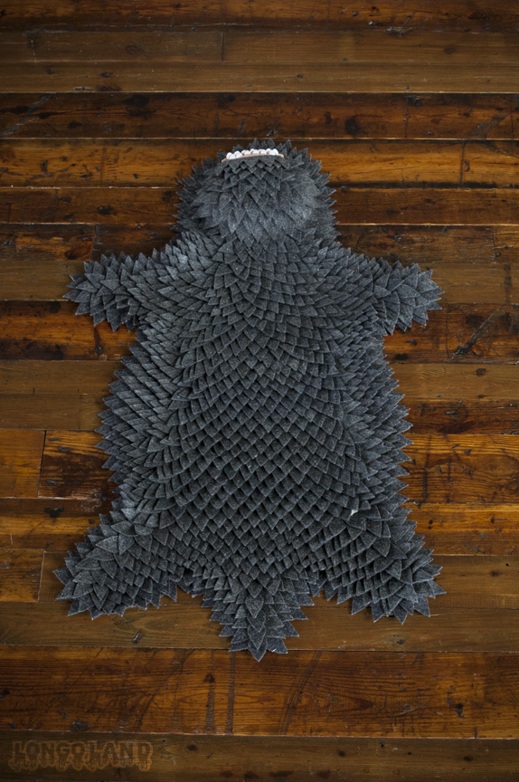 Joshua Ben Longo: Monster Skin Rug : Industrial Gray