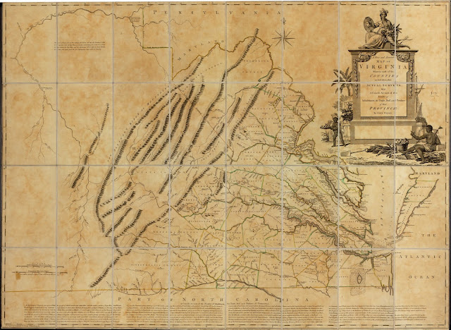 Roots and Blooms- Franklins and Womacks: 1770 Map of Colonial Virginia ...