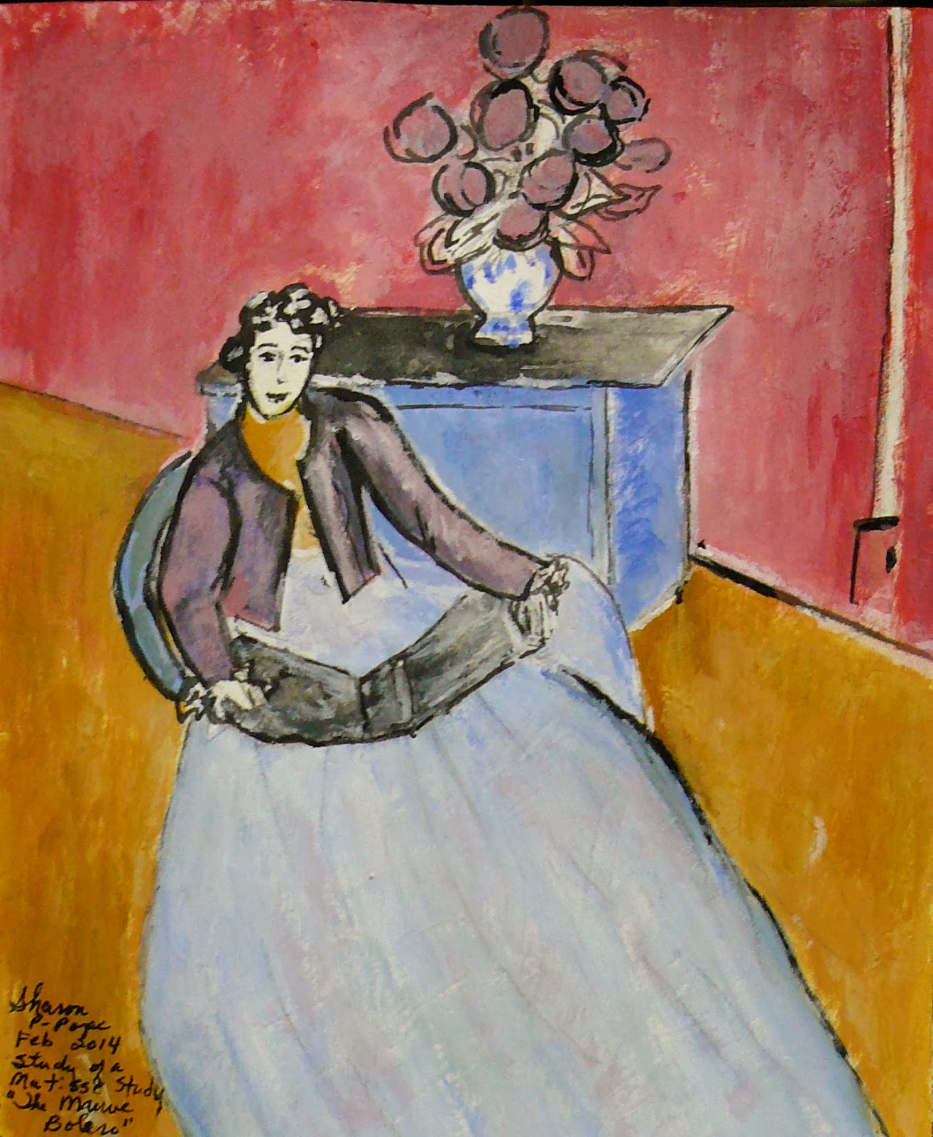 The MOXIE Rabbit : Study of Matisse Figure 2-Masters Class-Week 1