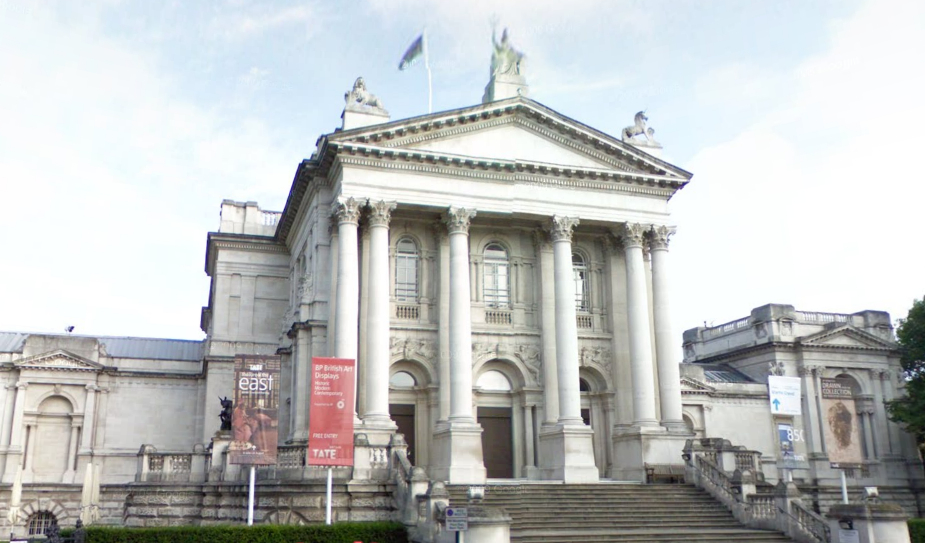 Europe by London Taxi: London - Tate Gallery, Millbank - December 1969.