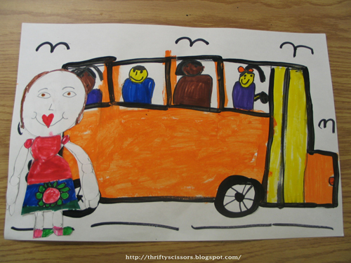 Paint The Wheels on Your Bus | Thrifty Scissors