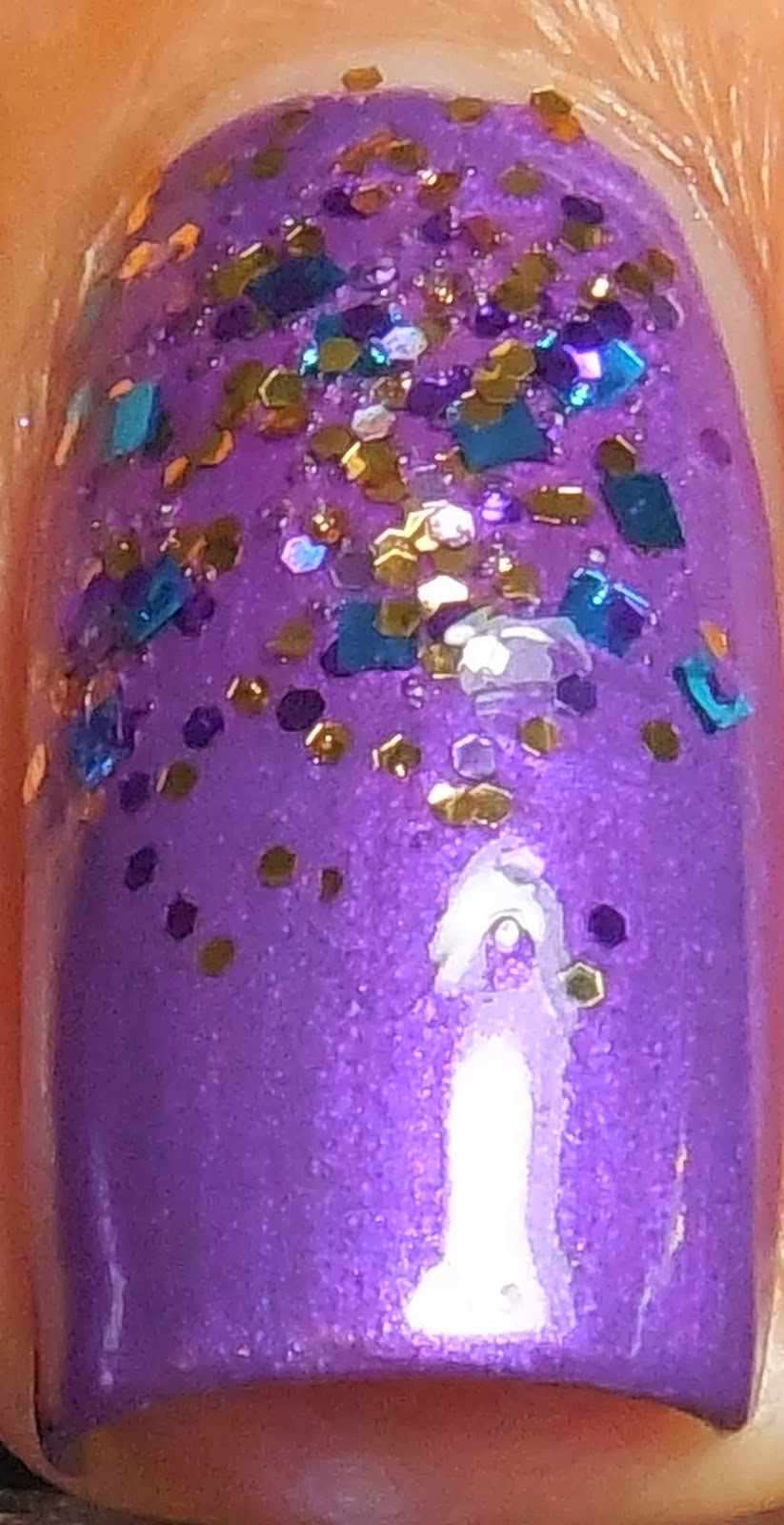 ::pretty::tough::nails::: Liquid Glam Lacquer Night Lite Over Revlon ...