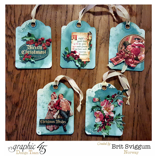 Brit Sviggum - my creative work: Christmas tags you can make in 10 minutes