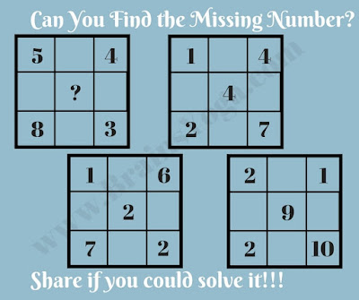 Missing Number Puzzle | Maths Logic Reasoning Brain Teaser