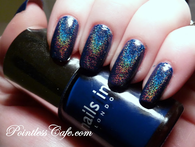 Nails Inc. Tudor Way with SpectraFlair Top Coat | Pointless Cafe