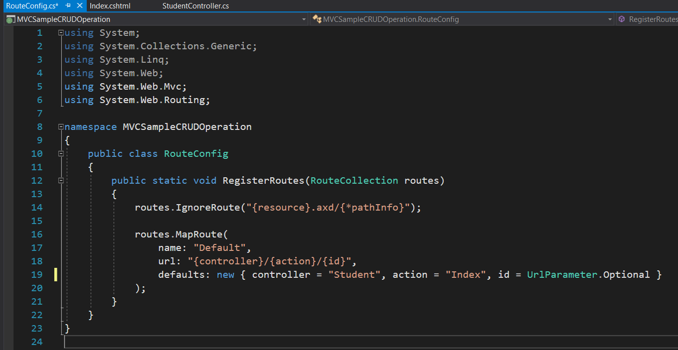 Implementing Crud Operation With Entity Framework In Mvc Part