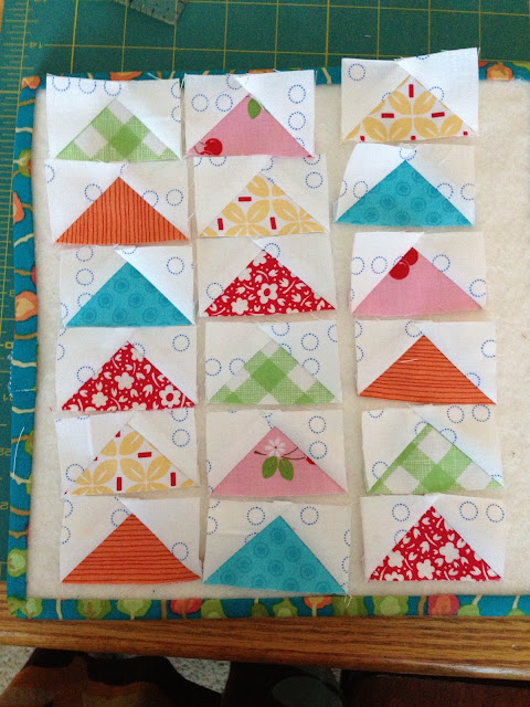 dream quilt create: The Quilty Barn Along, Flying Geese and Furrows