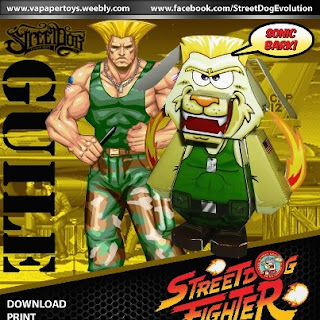 Street Dog Fighter Guile Papercraft | Papercraft Paradise | PaperCrafts ...