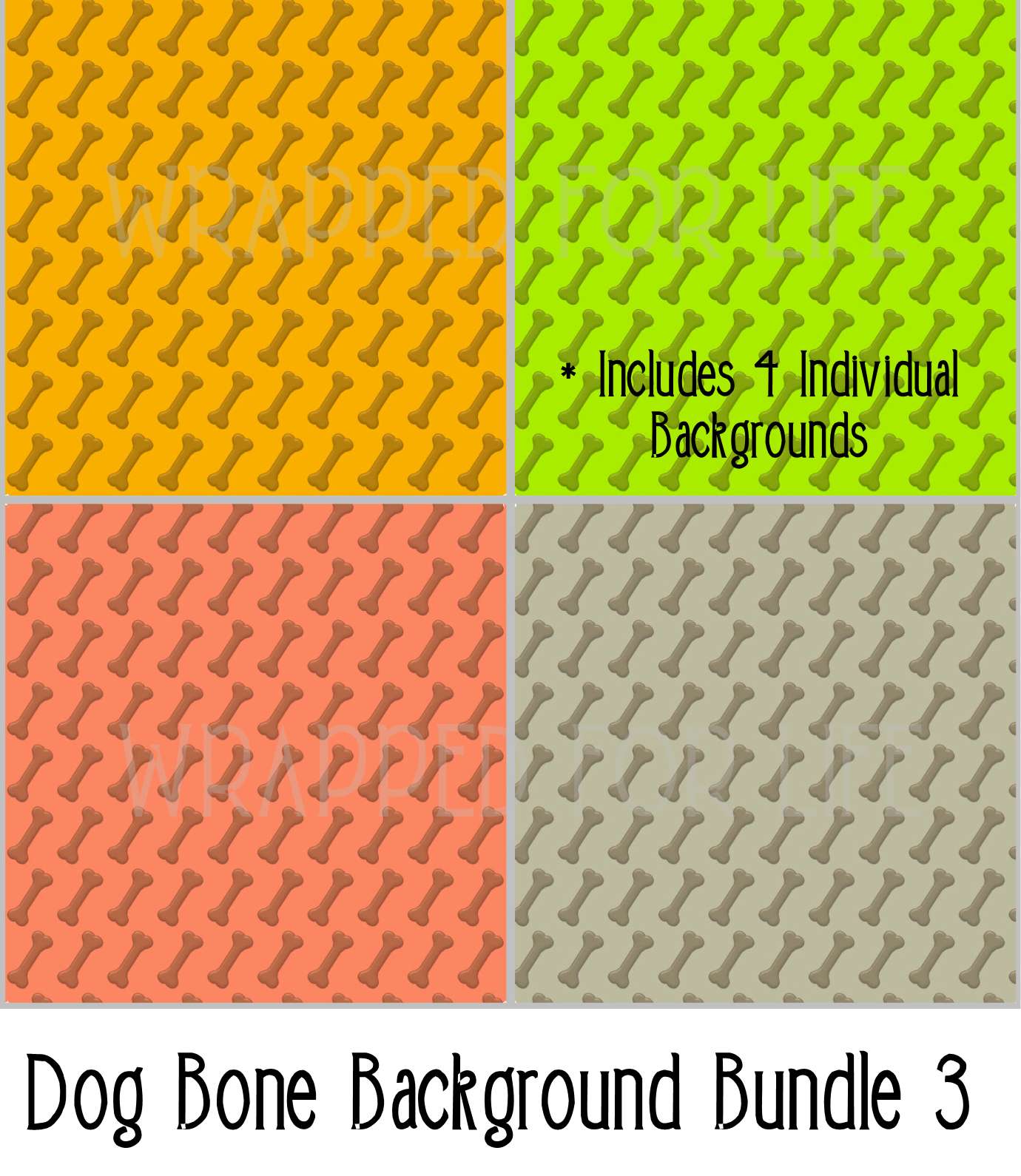 Wrapped For Life: Dog Bone Backgrounds