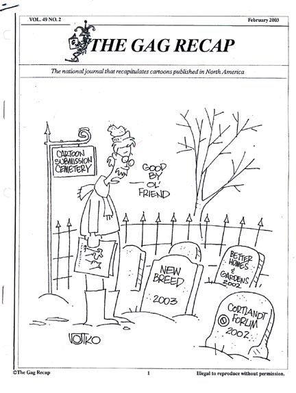 Mike Lynch Cartoons: Another Market for Gag Cartoons Is Going Going Gone