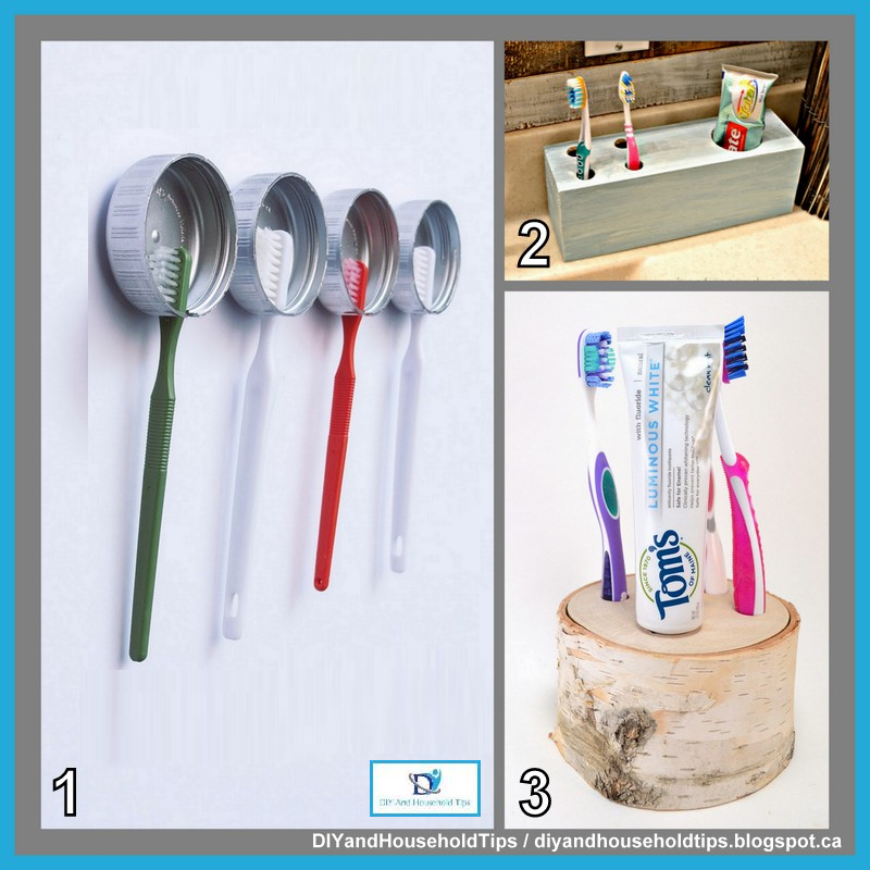DIY And Household Tips: 3 DIY Toothbrush Holders