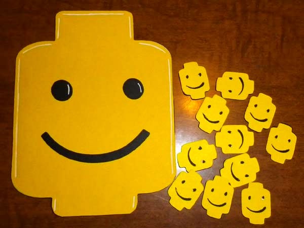 Cards by CG: Lego Mini-fig Head and a Blog Hop