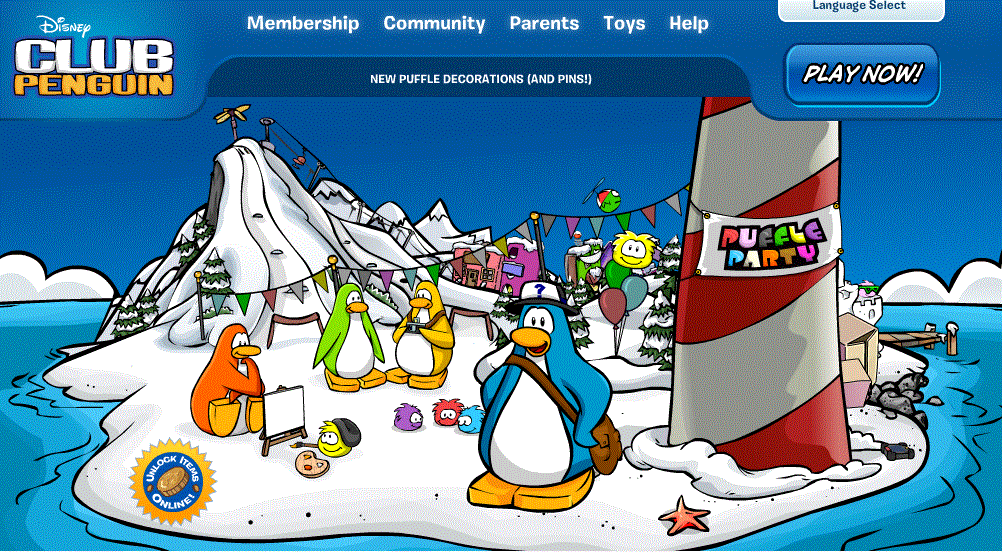 Club Penguin Helpful Hints: Club penguin Update on home page