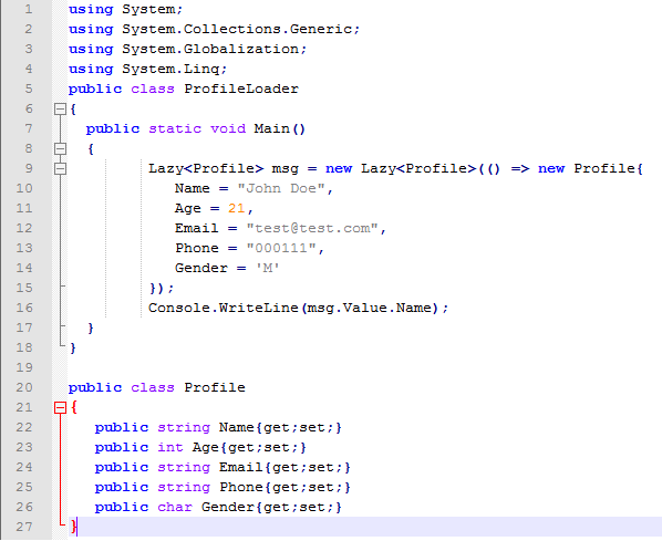 Lazy initialization in C#