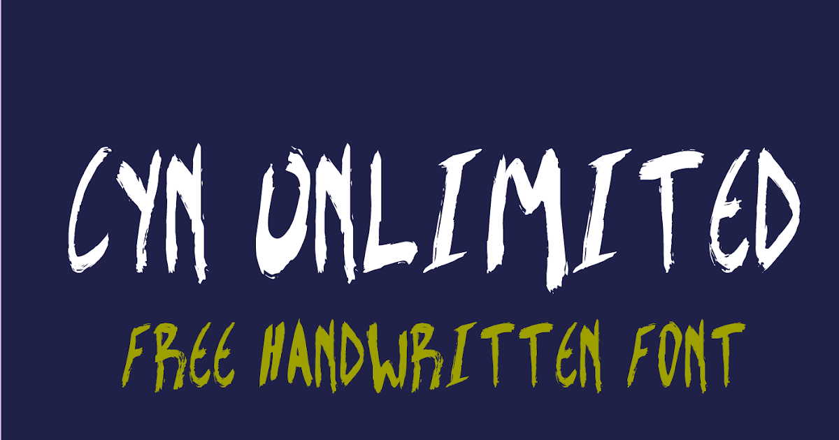 CYN Unlimited Free Handwritten OTF Typeface
