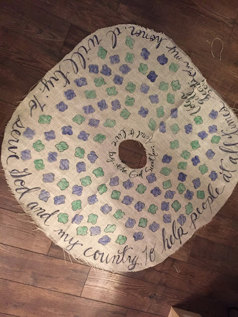 Girl Scout Promise Tree | The Dabbling Crafter